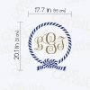 Personalized nautical rope decal - Nursery ideasWallconsilia.com